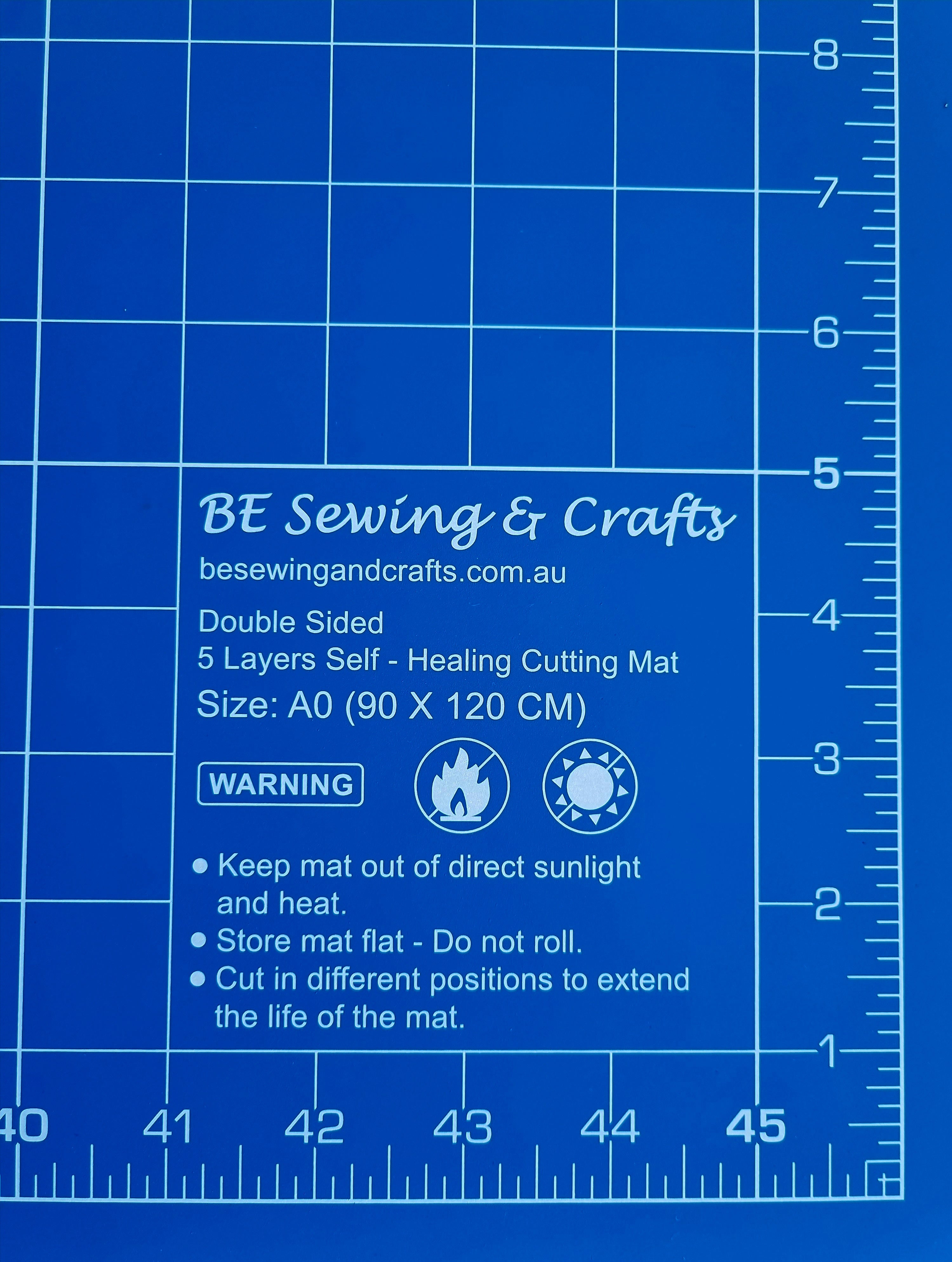 Cutting Mat, Royal Blue Self Healing 1200x900mm Double Sided 5 ply – BE ...